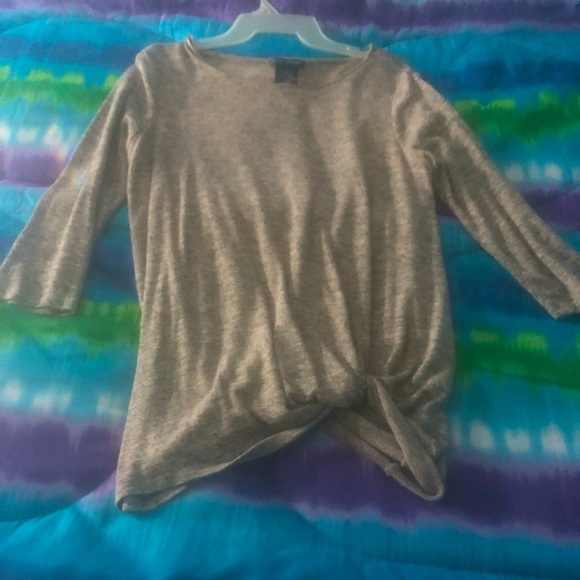 Tops | Tan Top Patterned With Subtle Black Specks | Poshmark